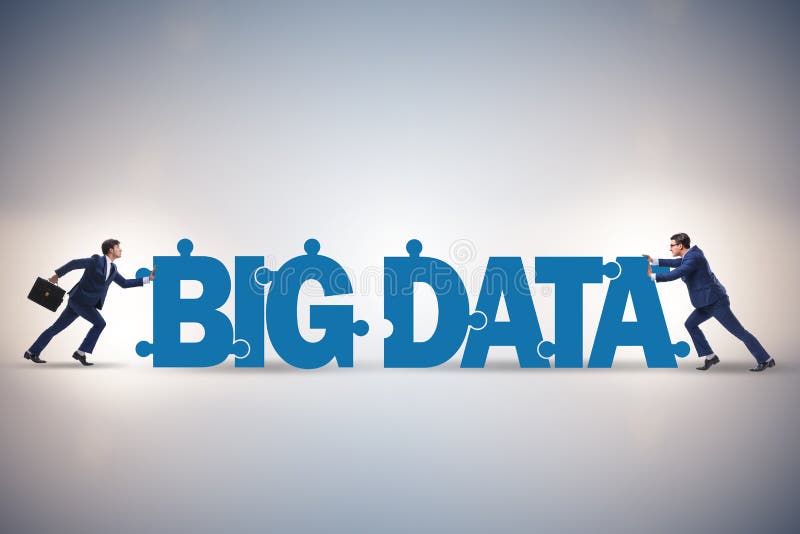 Big Data Concept with Jigsaw Puzzle Pieces Stock Photo - Image of ...