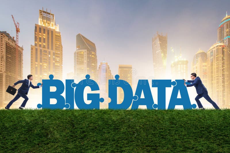 Big Data Concept with Jigsaw Puzzle Pieces Stock Photo - Image of ...