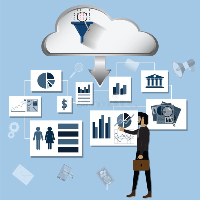 Big Data Concept,Big Data in Marketing,e-commerce - Vector Stock Vector ...