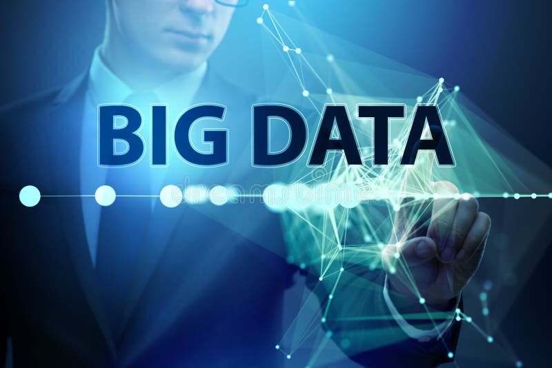The Big Data Concept with Data Mining Analyst Stock Illustration ...