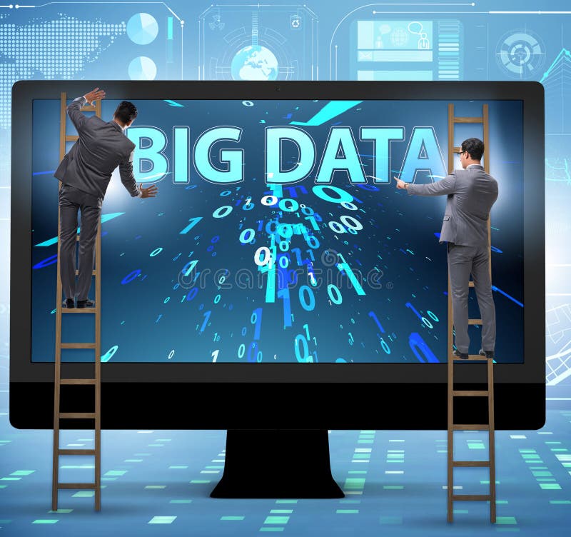 Big Data Concept with Data Mining Analyst Stock Illustration ...