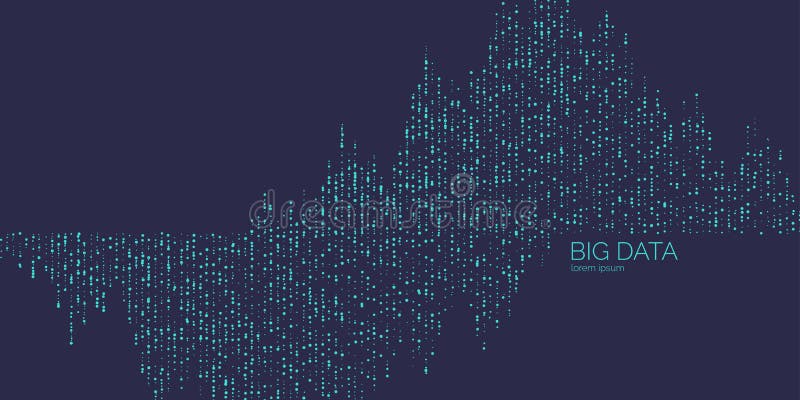 Big Data Concept Poster with the Visualization. Stock Vector ...