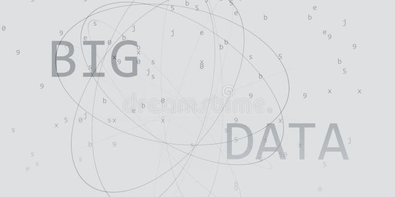 Big Data Concept Program Code White and Grey Background 3d Render ...