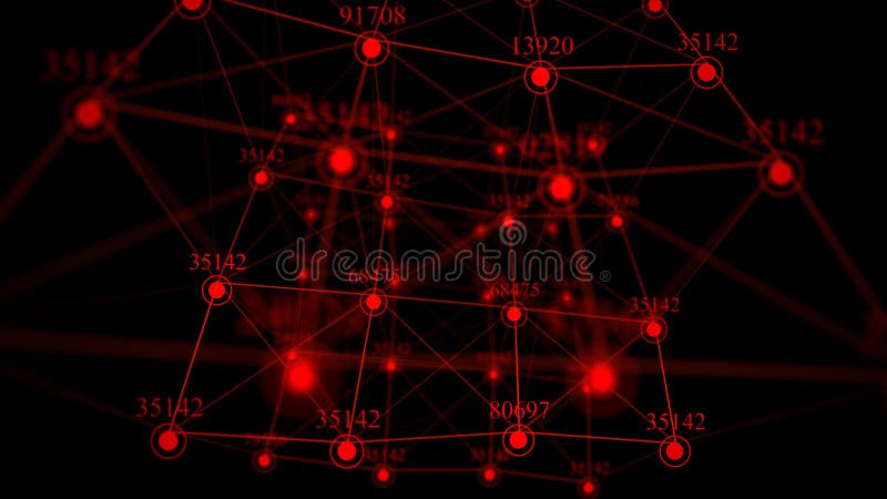 Big Data Concept. Random Numbers and Data Streams Around . Futuristic Technology Background. 3D ...