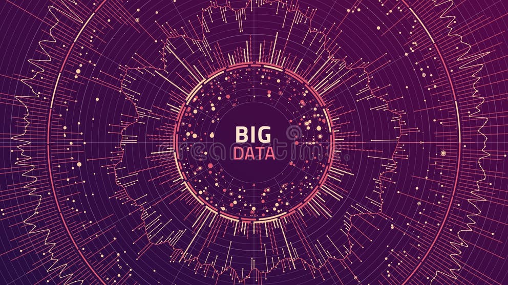 Big Data Concept Visualization Data Complexity Representation Abstract Radial Plot Advanced