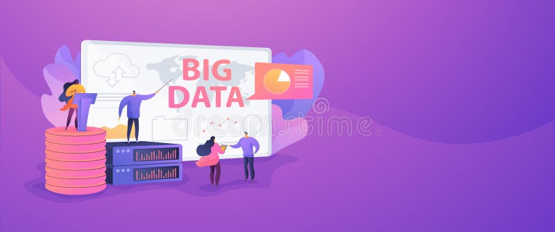 Big Data Conference Web Banner Concept. Stock Vector - Illustration of ...