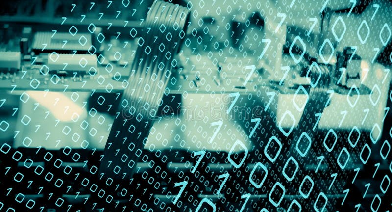 Big Data Cyber Security, Zeros Ones Binary Abstract Code Stock ...