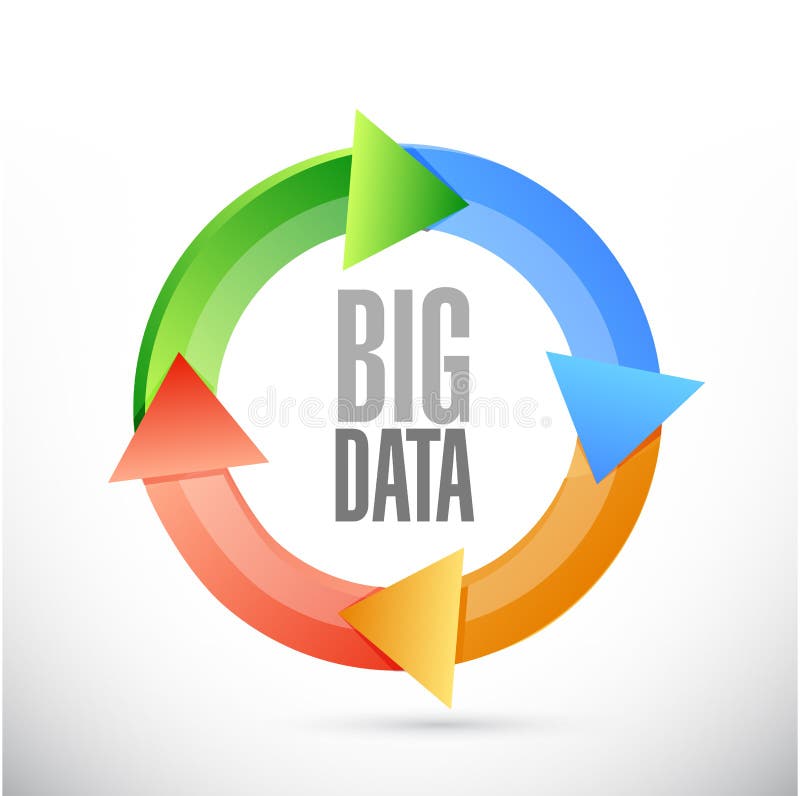 Big Data Cycle Sign Concept Illustration Stock Illustration ...