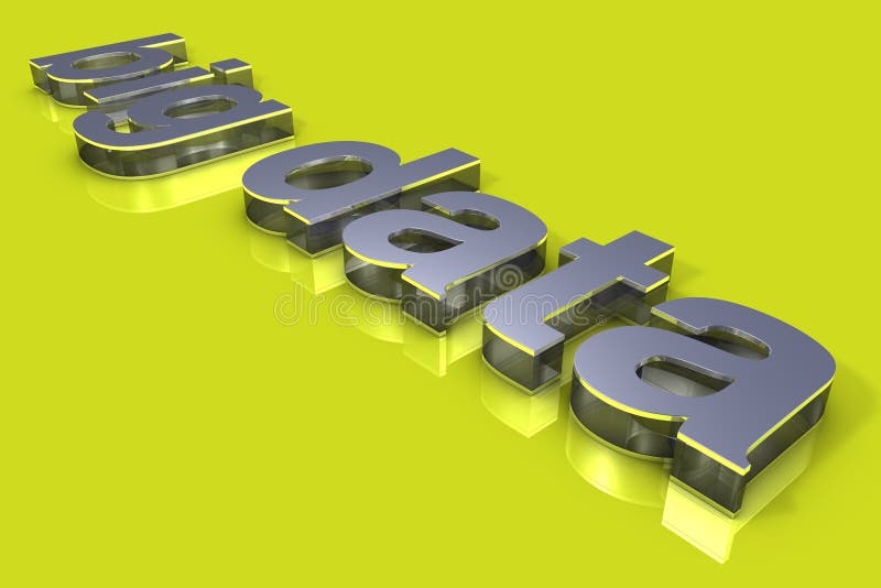Big Data 3D Title stock illustration. Illustration of background - 52144118