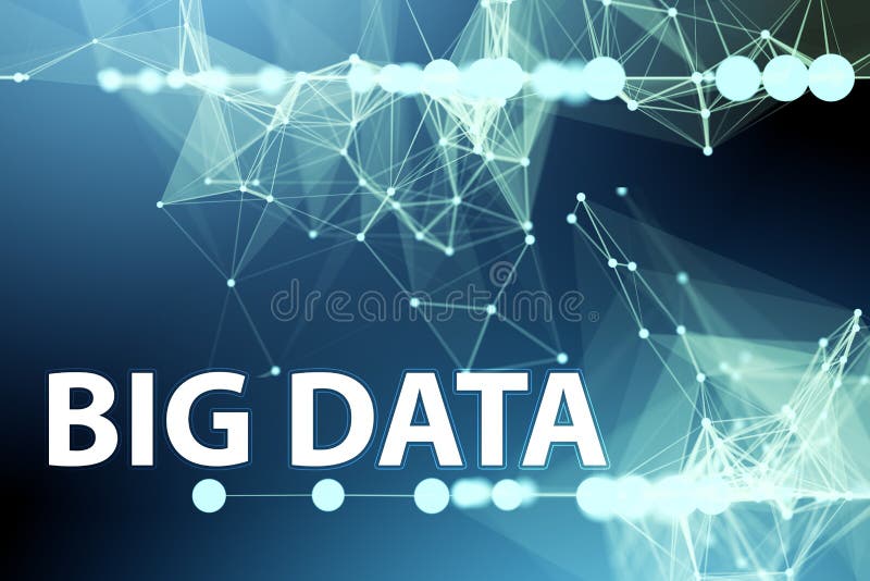 The Big Data and Data Mining Concept Illustration - 3d Rendering Stock ...