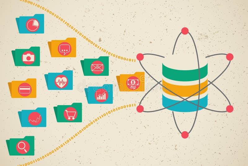 Big Data, Data Science and Communication Concept. Stock Vector ...