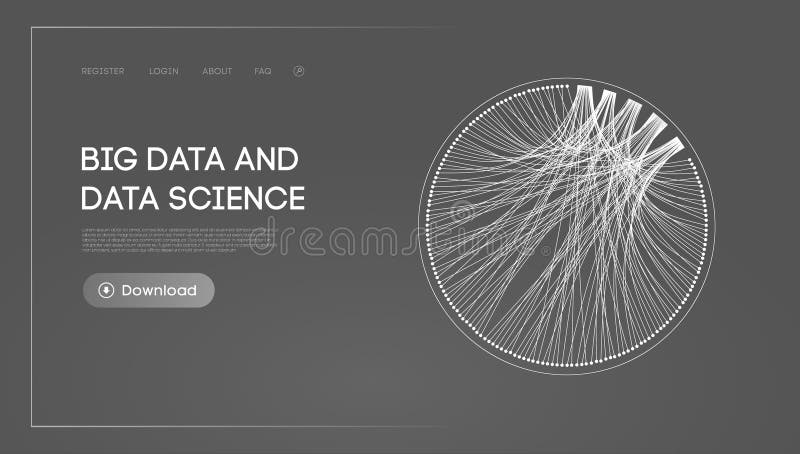 Big Data and Data Science. Futuristic Technology Data Visualisation ...