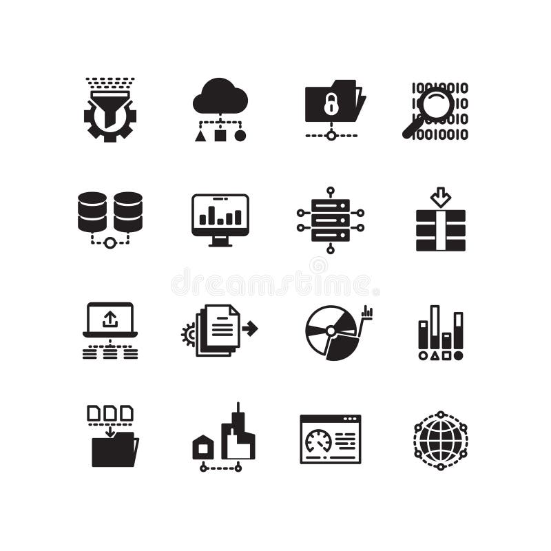 Icon Information Technology Stock Illustrations – 726,683 Icon ...