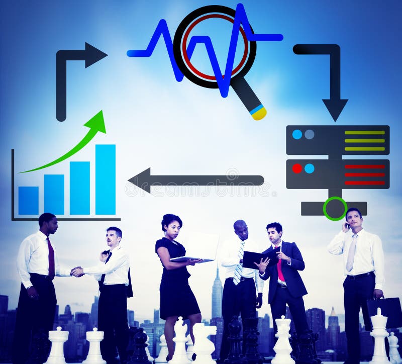 Big Data Database Storage Analysis Security Concept Stock Photo - Image ...