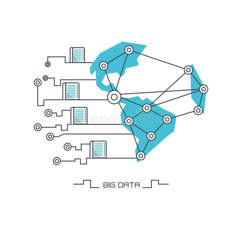 Big data design stock vector. Illustration of innovation - 112734055