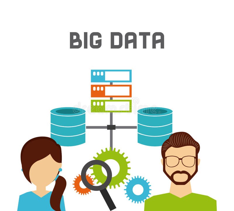 Big data design stock illustration. Illustration of network - 66532585