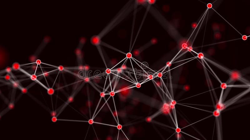 Big Data. Digital Background. Abstract Red and Blue Distribution of ...