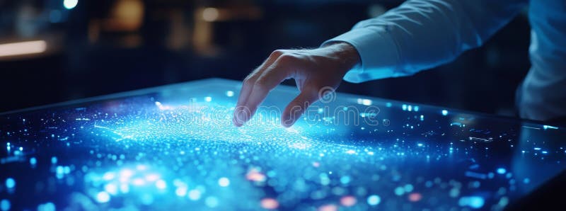 Big Data, Digital Technology, Internet Global Network, Computer Programmer with a Virtual ...