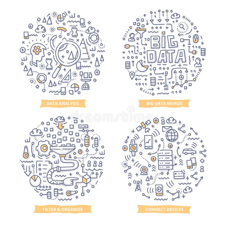 Big Data Doodle Stock Illustrations – 736 Big Data Doodle Stock ...