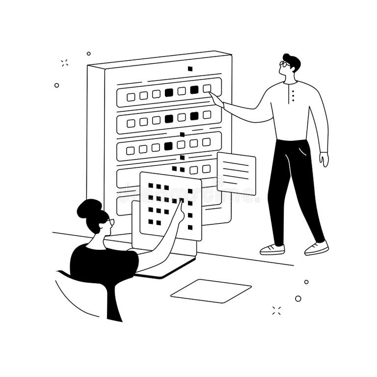 Big Data Engineering Abstract Concept Vector Illustration. Stock Vector ...