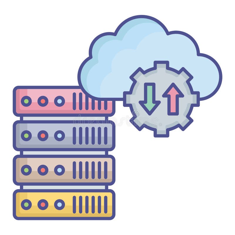 Big Data Fill Vector Icon Which Can Easily Modify or Edit Stock Vector ...