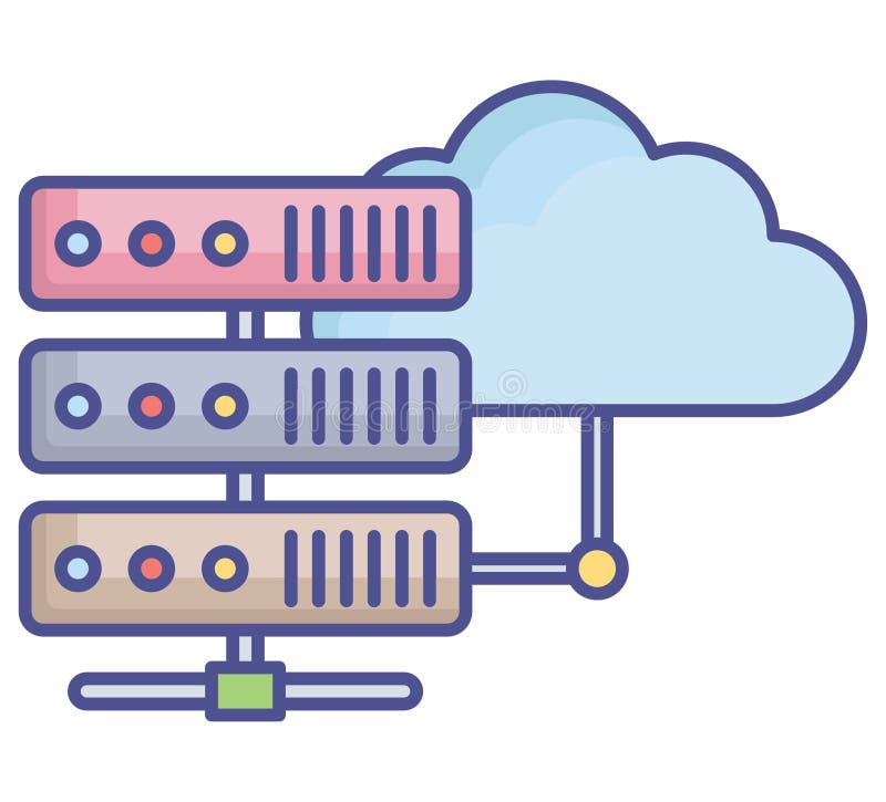 Big Data Fill Vector Icon Which Can Easily Modify or Edit Stock Vector ...