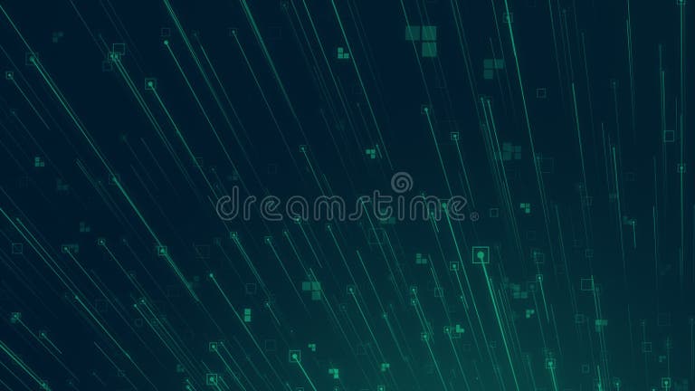 Big Data Flow Data Analysis Cloud Computing with Binary Code Stock Illustration - Illustration ...