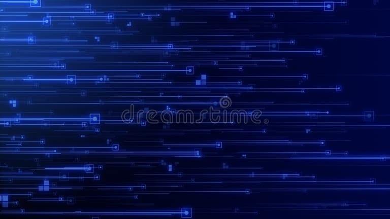 Big Data Flow Data Analysis Cloud Computing with Binary Code Stock Illustration - Illustration ...