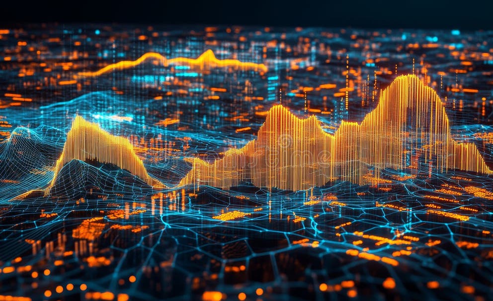 Big Data Flow in Cyber Space. Blockchain S Data Fields. Streams Connected by Network Lines Stock ...