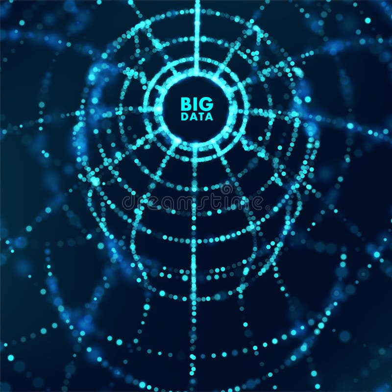 Big Data Flow Representation Stock Vector Illustration Of Information