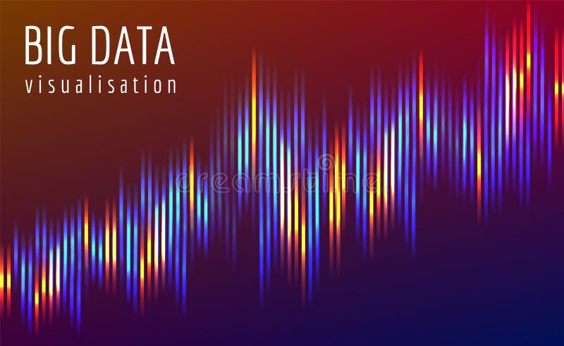 Big Data Flow Vector Complex Visualisation. Stock Vector - Illustration ...