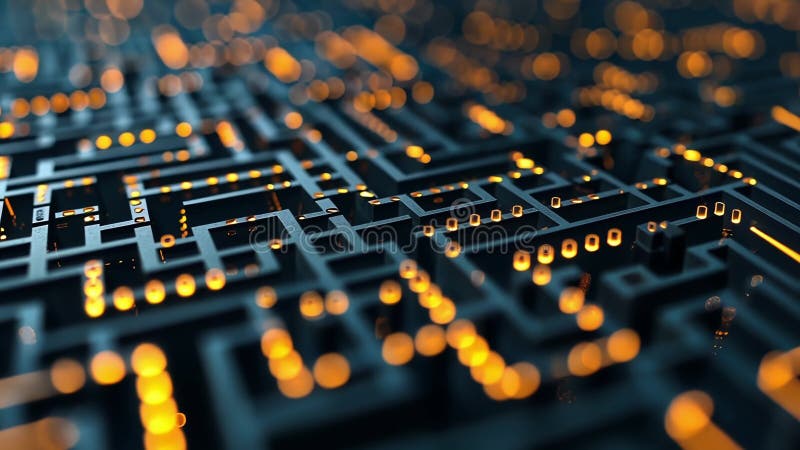 Big Data Flowing through Complex Maze Like Structure Stock Video ...