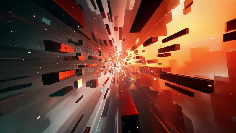 Big Data Flowing through Cyberspace with Light Trails and Particles ...