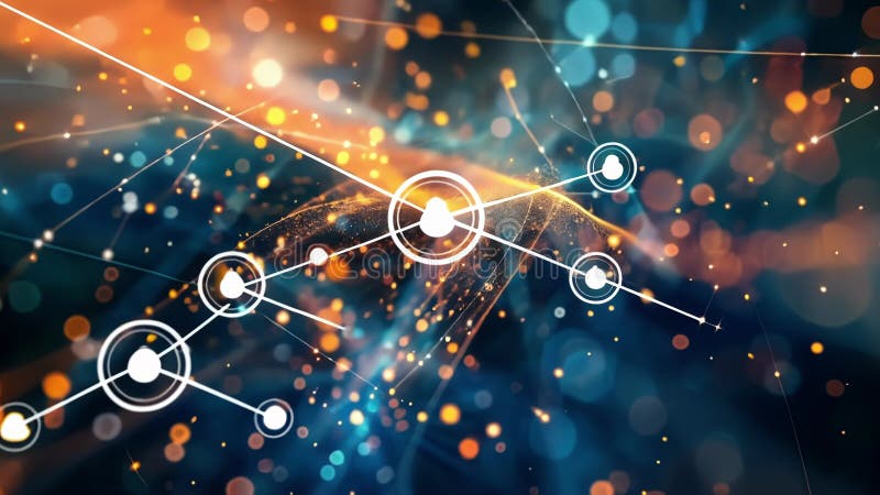 Big Data Flowing through Futuristic Network Visualization Stock Footage ... Big Data Flowing through Futuristic Network Visualization Stock Footage ...