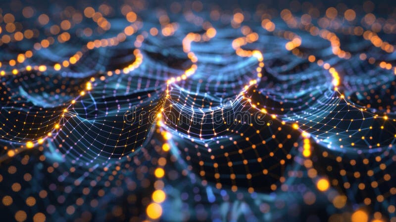 Big Data Flowing Like a Digital Wave in Cyberspace Stock Image - Image ...