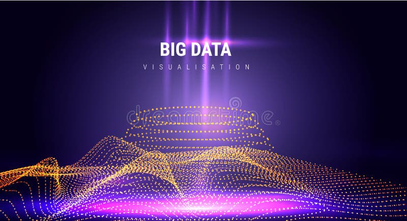 Big Data. Futuristic Info Graphics Aesthetic Design. Visual Information ...