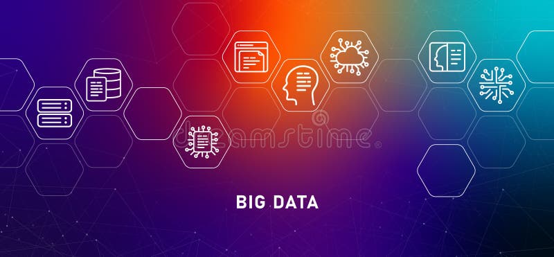 Big Data Gradient Header Modern Technology System Database Server