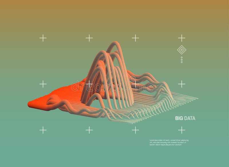 Big Data Graph Visualization. Dynamic Effect. Cover Design Template ...