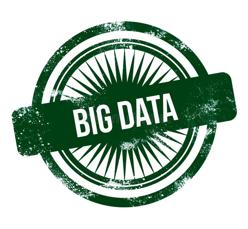 Big Data - Green Grunge Stamp Stock Illustration - Illustration of ...