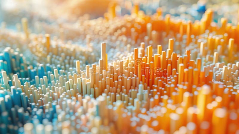 Big Data Growing Bars Showing Information Analysis Progressing Stock ...