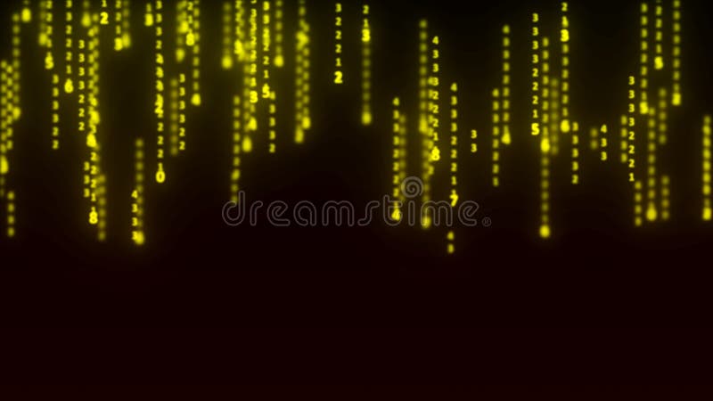 Big Data. Hacker Concept. Abstract Matrix. Computer Generated Many Numbers. 3d Rendering Stock ...