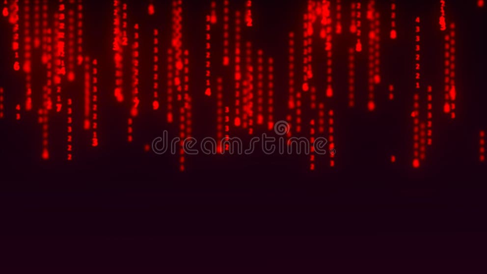 Big Data. Hacker Concept. Abstract Matrix. Computer Generated Many Numbers. 3d Rendering Stock ...