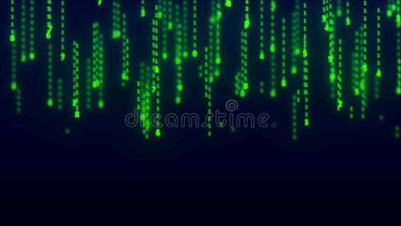 Big Data. Hacker Concept. Abstract Matrix. Computer Generated Many Numbers. 3d Rendering Stock ...