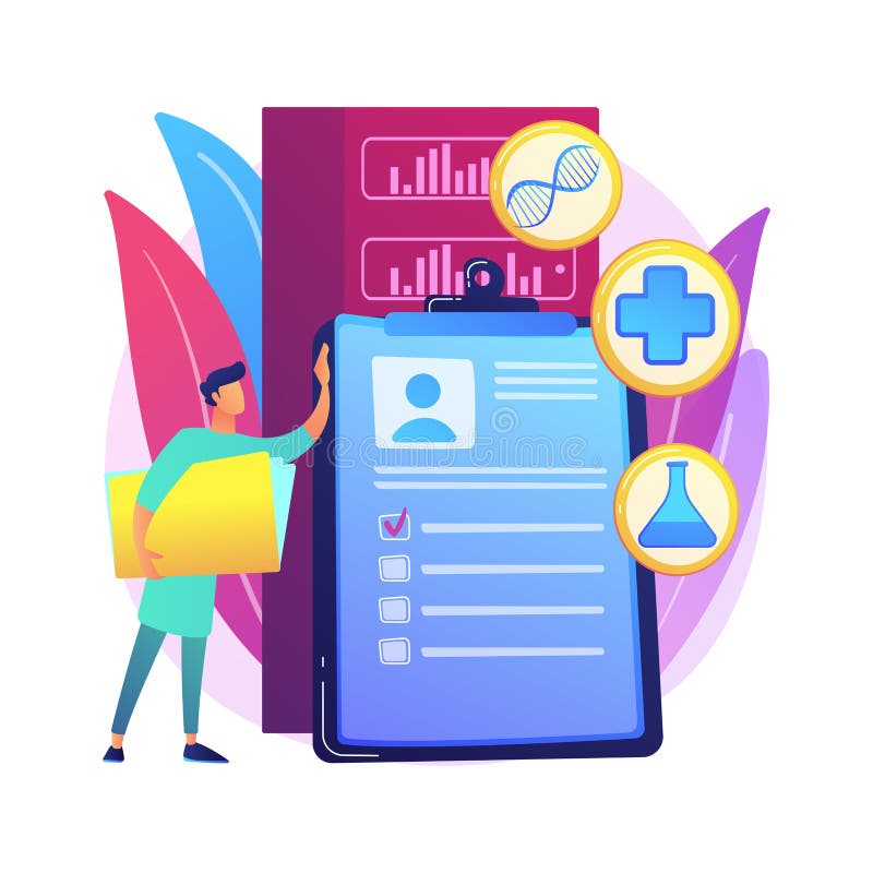 Big Data in Healthcare Abstract Concept Vector Illustration. Stock ...