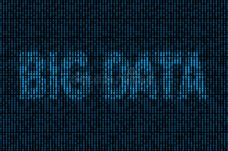 Big Data Hidden in Binary Code Stock Illustration - Illustration of ...
