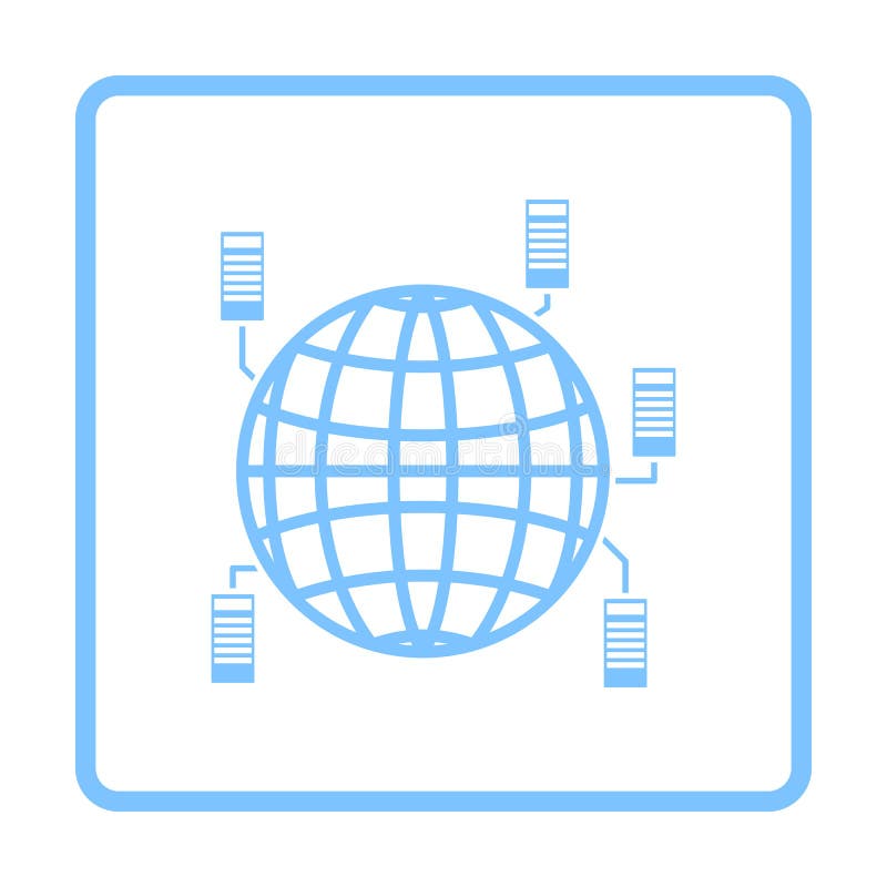 Big Data Icon stock vector. Illustration of frame, communication ...