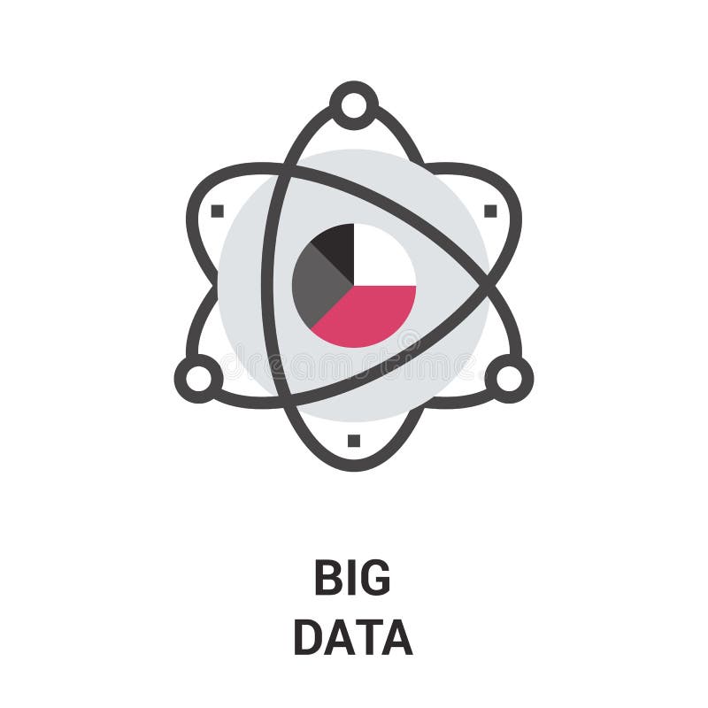 Big Data Icon Stock Vector Illustration Of Management 82396749