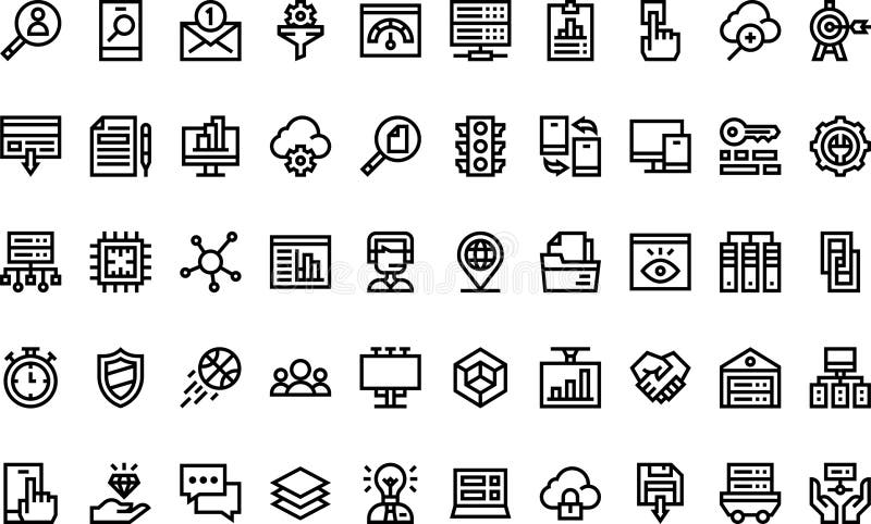Big Data Icons High-Quality Vector Icons Collection with Editable ...
