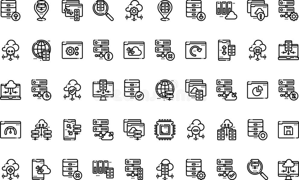 Big Data Icons High-Quality Vector Icons Collection with Editable ...