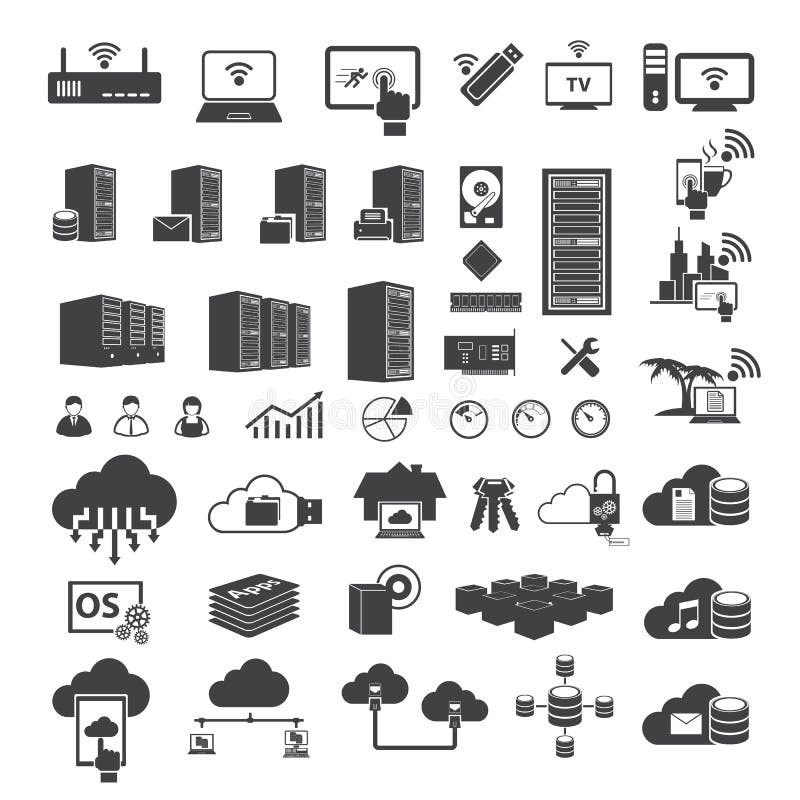 Big Data Icons Black Stock Illustrations – 1,942 Big Data Icons Black ...